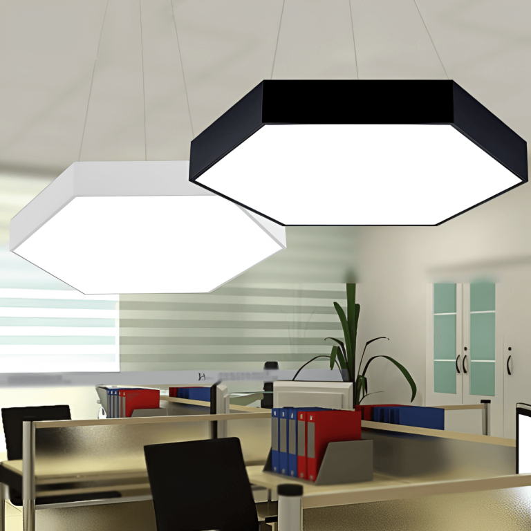 Hexagon Pendant Light | Modern Geometric LED Hanging Light – Acco LED